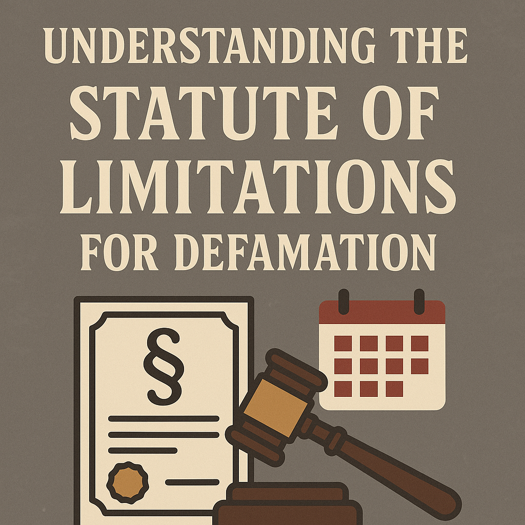 Understanding the Statute of Limitations for Defamation – Defamation Blog
